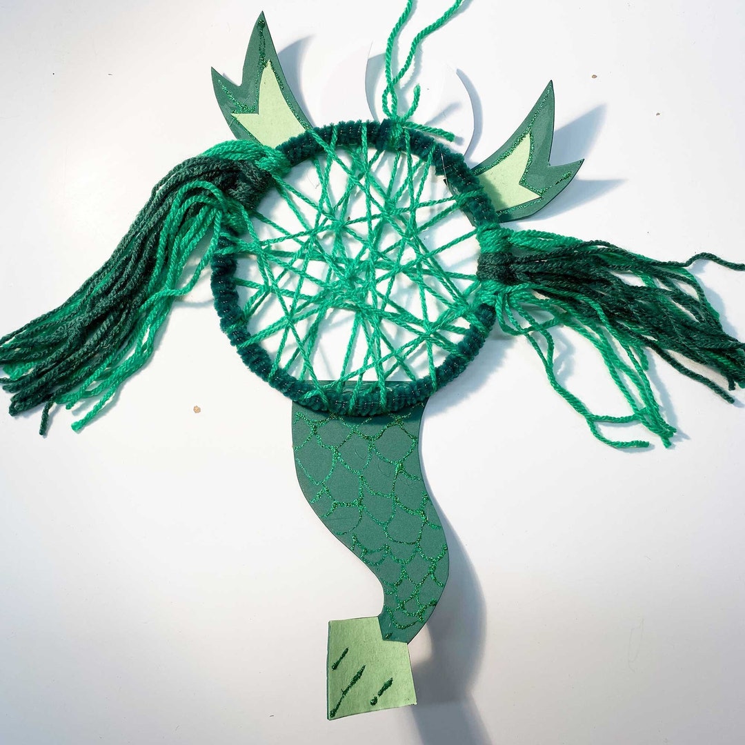 Dragon Dreamcatcher Kit for Kids, Birthday Party Themed Craft Kits, DIY ...