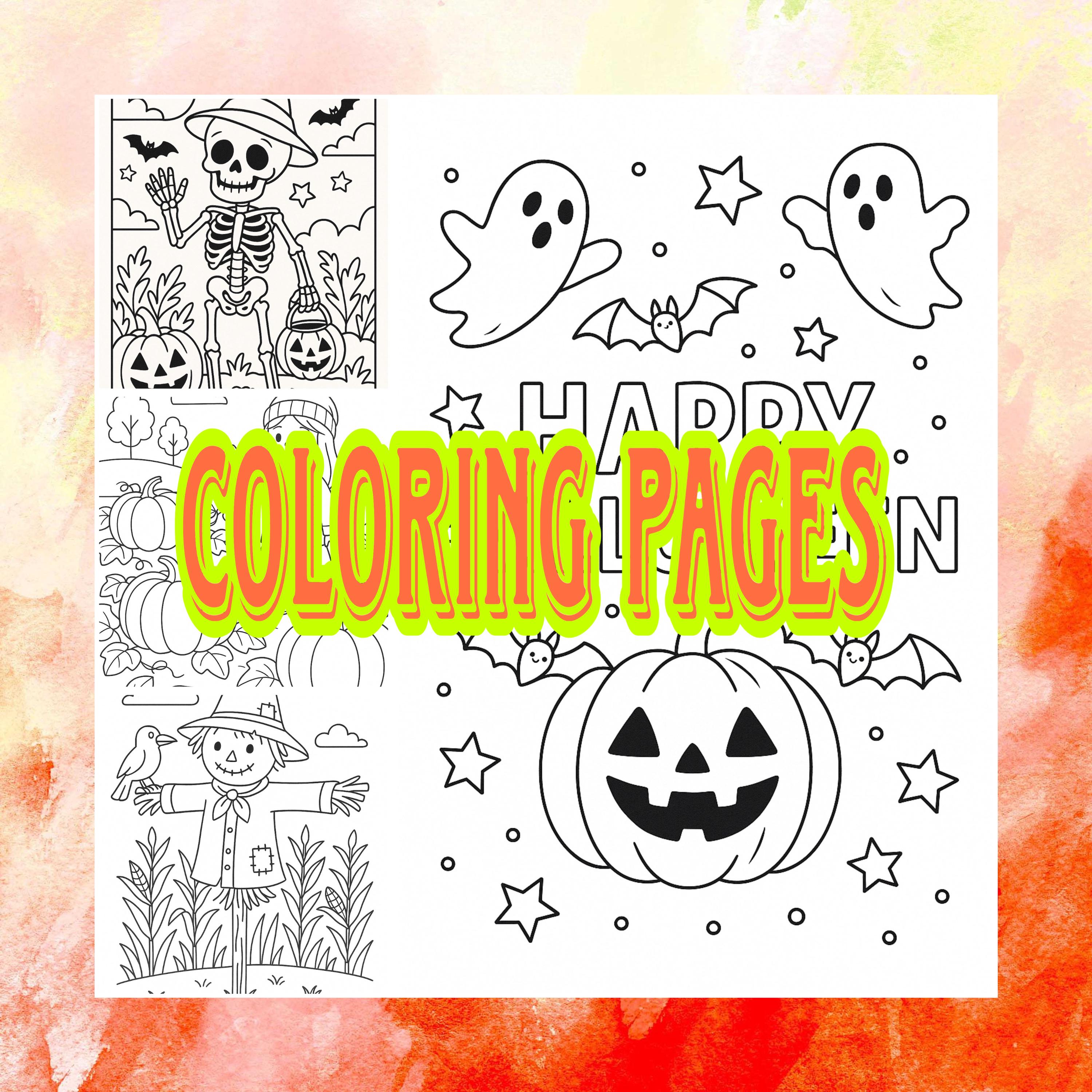Halloween Coloring Pages for Kids: Spooky Ghost Activities (printable ...
