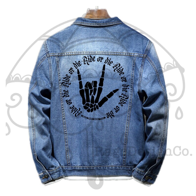 Ride or Die Skeleton Hand Design - Etsy