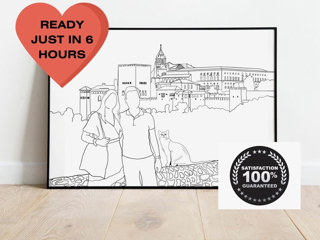 One Line Drawing, Custom Line Portraits, Portrait From Photo, One Line ...