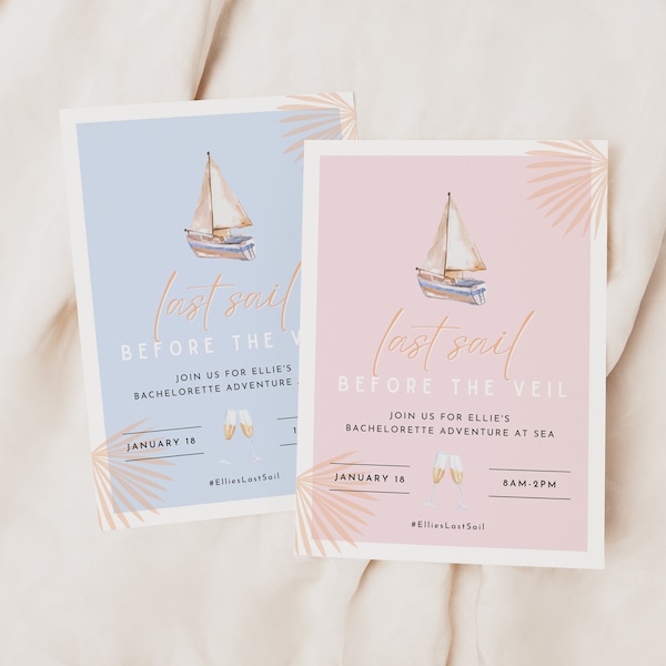 Catamaran Invite - Etsy