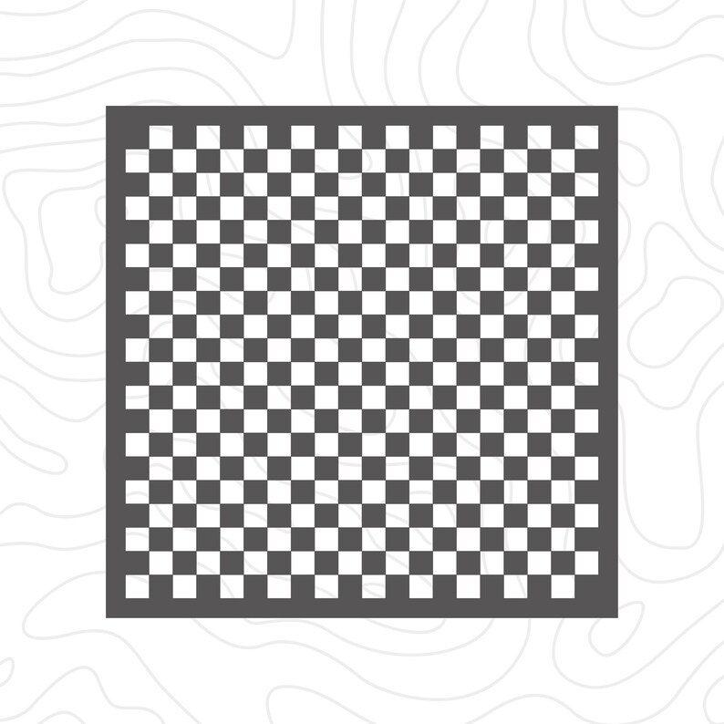 Checker Pattern Stencil SVG for Cutting Machine and Laser Cutter - Etsy
