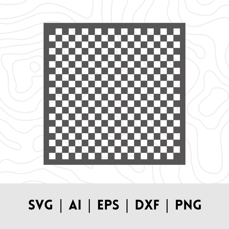 Checker Pattern Stencil SVG for Cutting Machine and Laser Cutter - Etsy