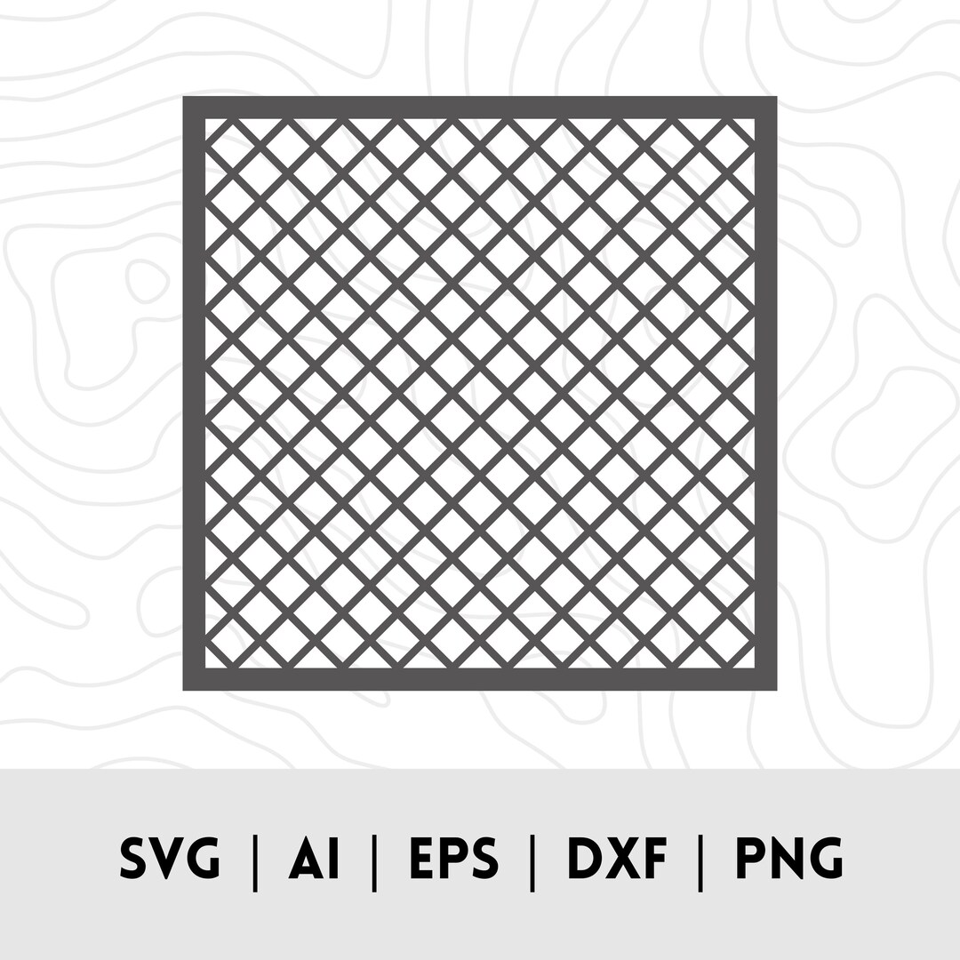 Diamond Trellis Pattern Stencil SVG for Cutting and Laser Machines - Etsy