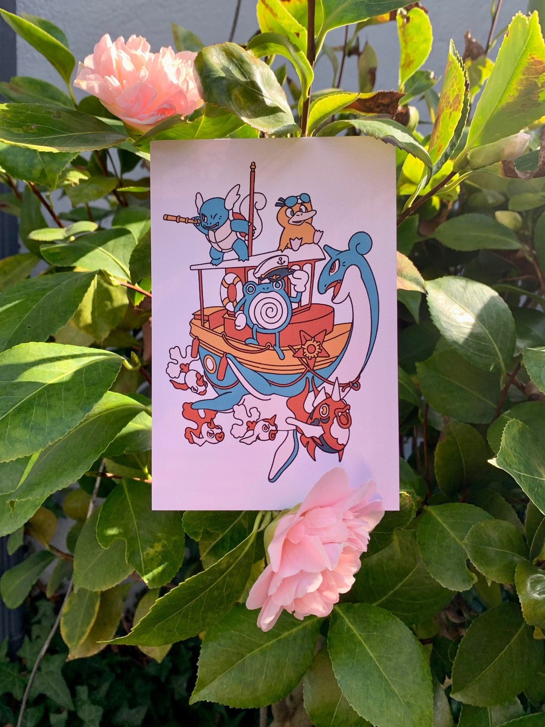 Travel Card High Seas Lapras Boat Postcard - Etsy