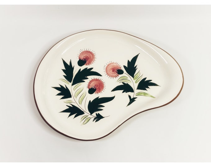 Vintage Stangl Pottery "thistle" Kidney Platter Dinnerware Mid Century ...