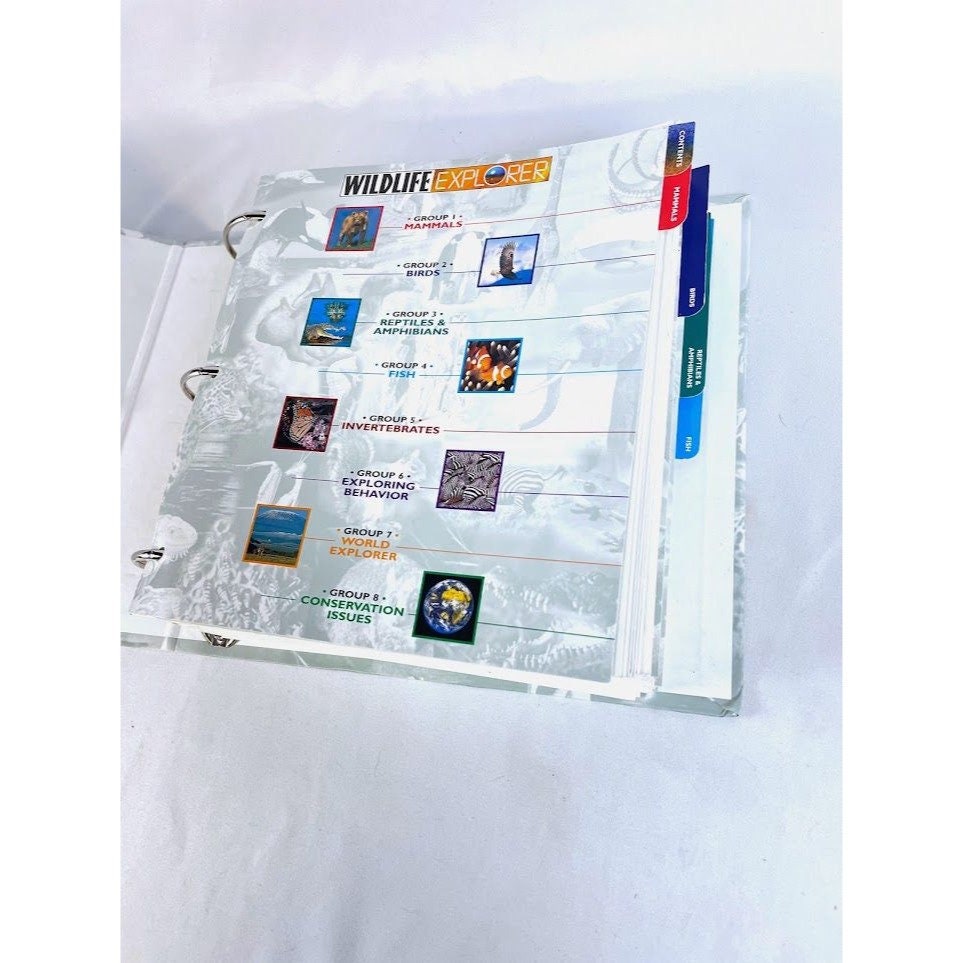 1998 Wildlife Explorer 3-ring Binder by International Masters - Etsy