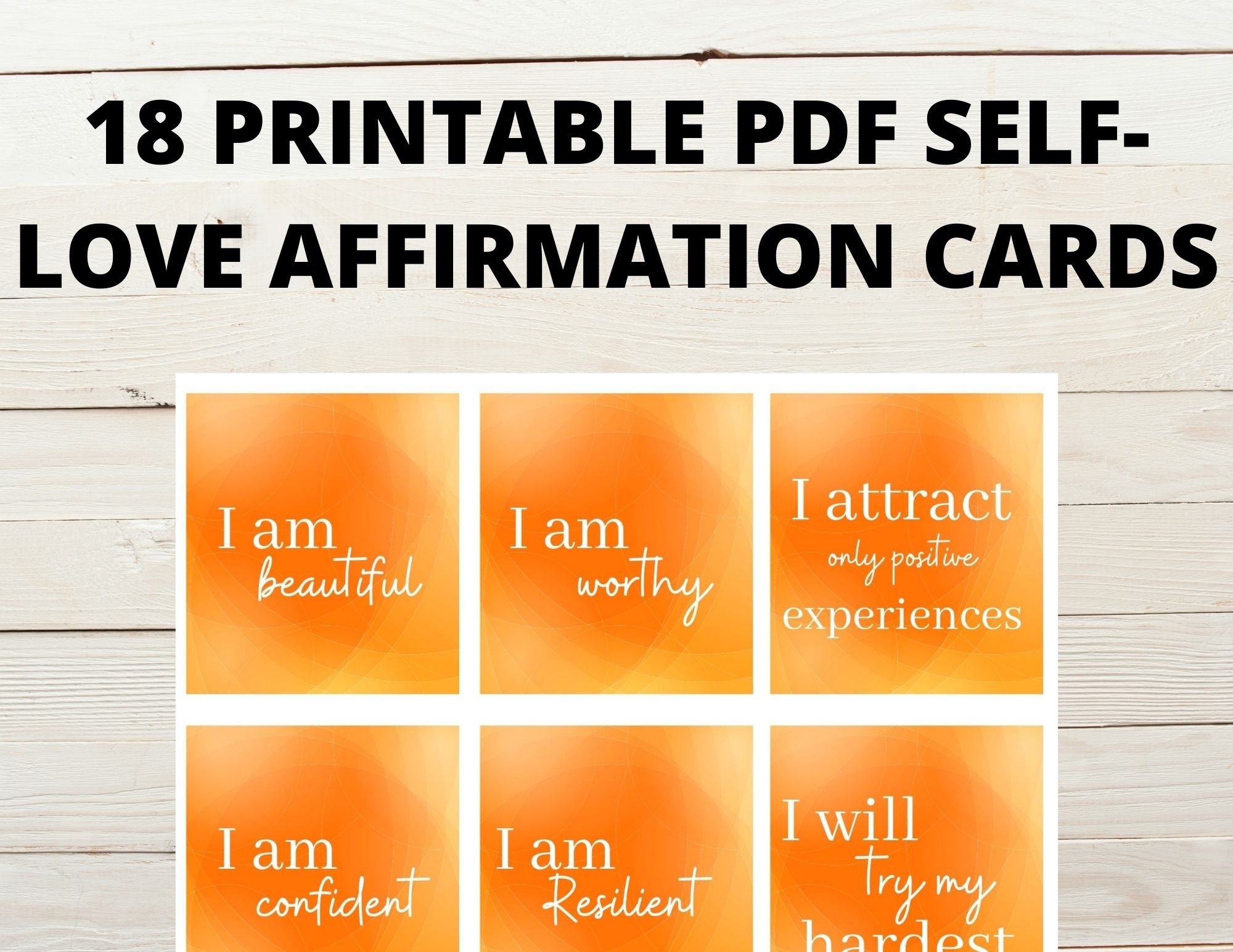 Prints Home Décor Positive Affirmation Cards Printable Manifestation ...