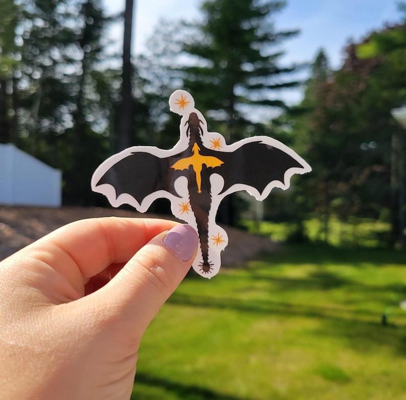 Fourth Wing Tarin and Andarna Flying Sticker Fantasy - Etsy