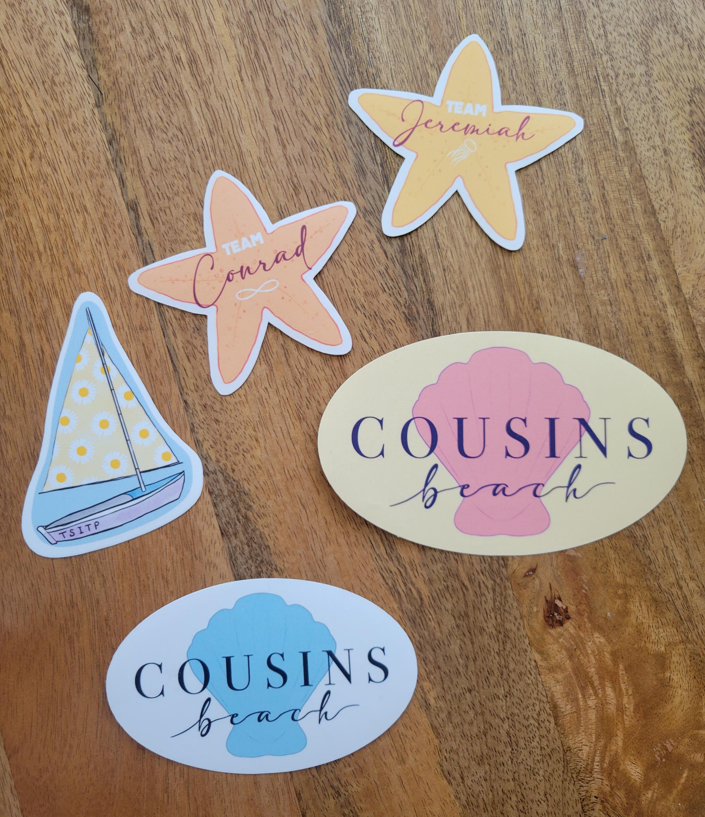 The Summer I Turned Pretty Inspired Sticker Set, TSITP, Team Conrad ...
