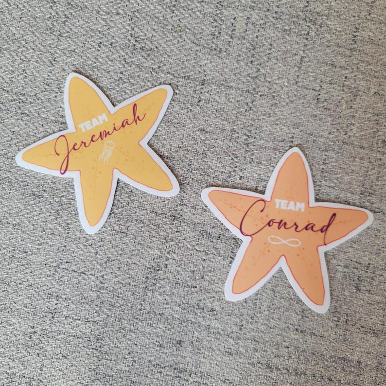The Summer I Turned Pretty Inspired Sticker Set, TSITP, Team Conrad ...