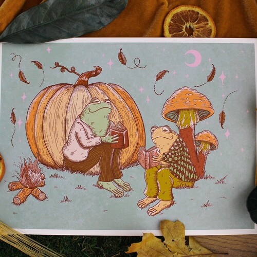 8x11 Frog and Toad Art Print Wall Decor Children's Art - Etsy