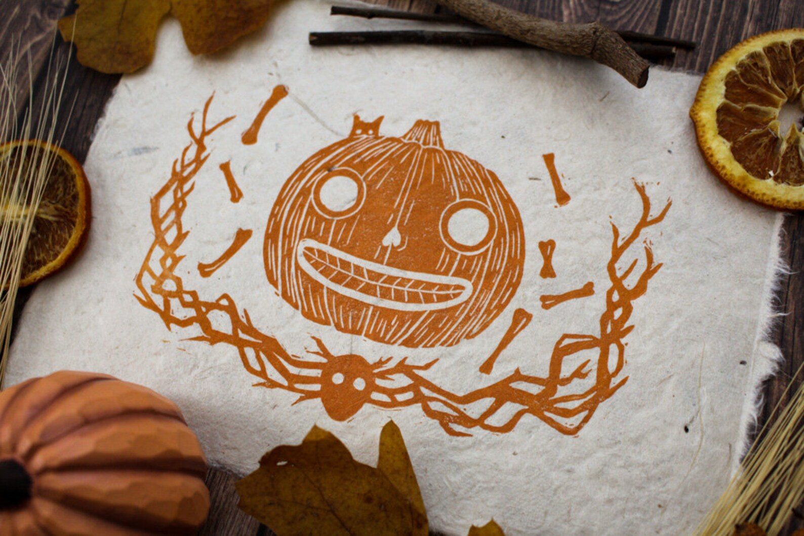 8x5 Over the Garden Wall OTGW Enoch Block Print | Etsy