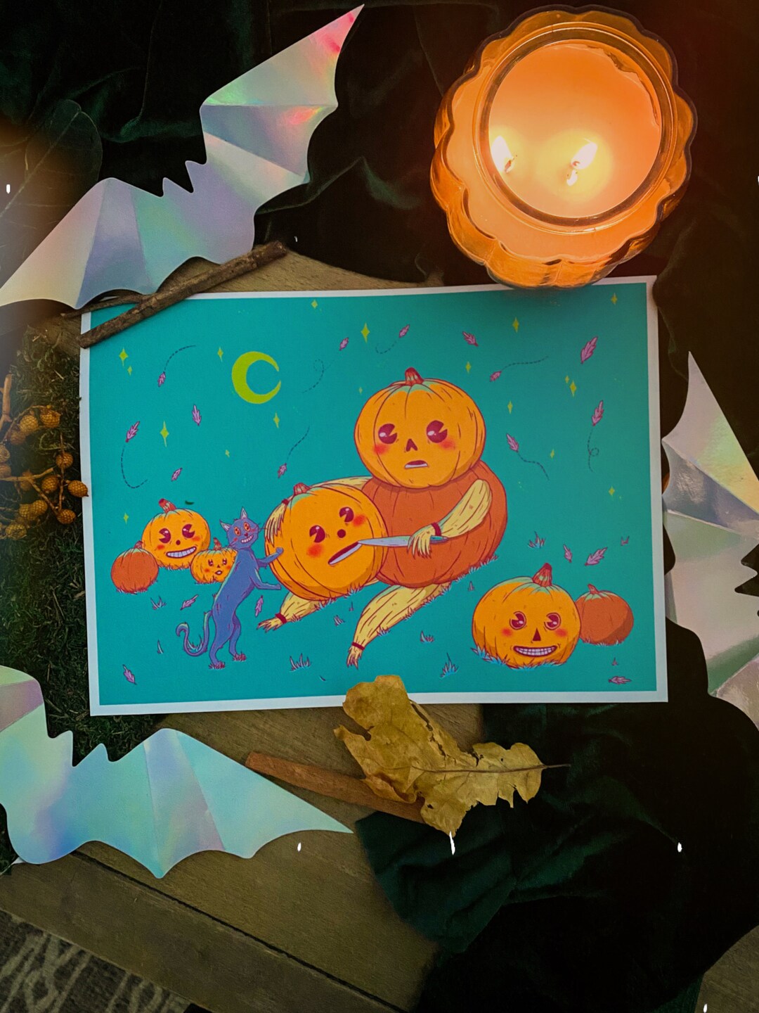 8x11 Over the Garden Wall Inspired Print | Vintage Halloween Decor ...