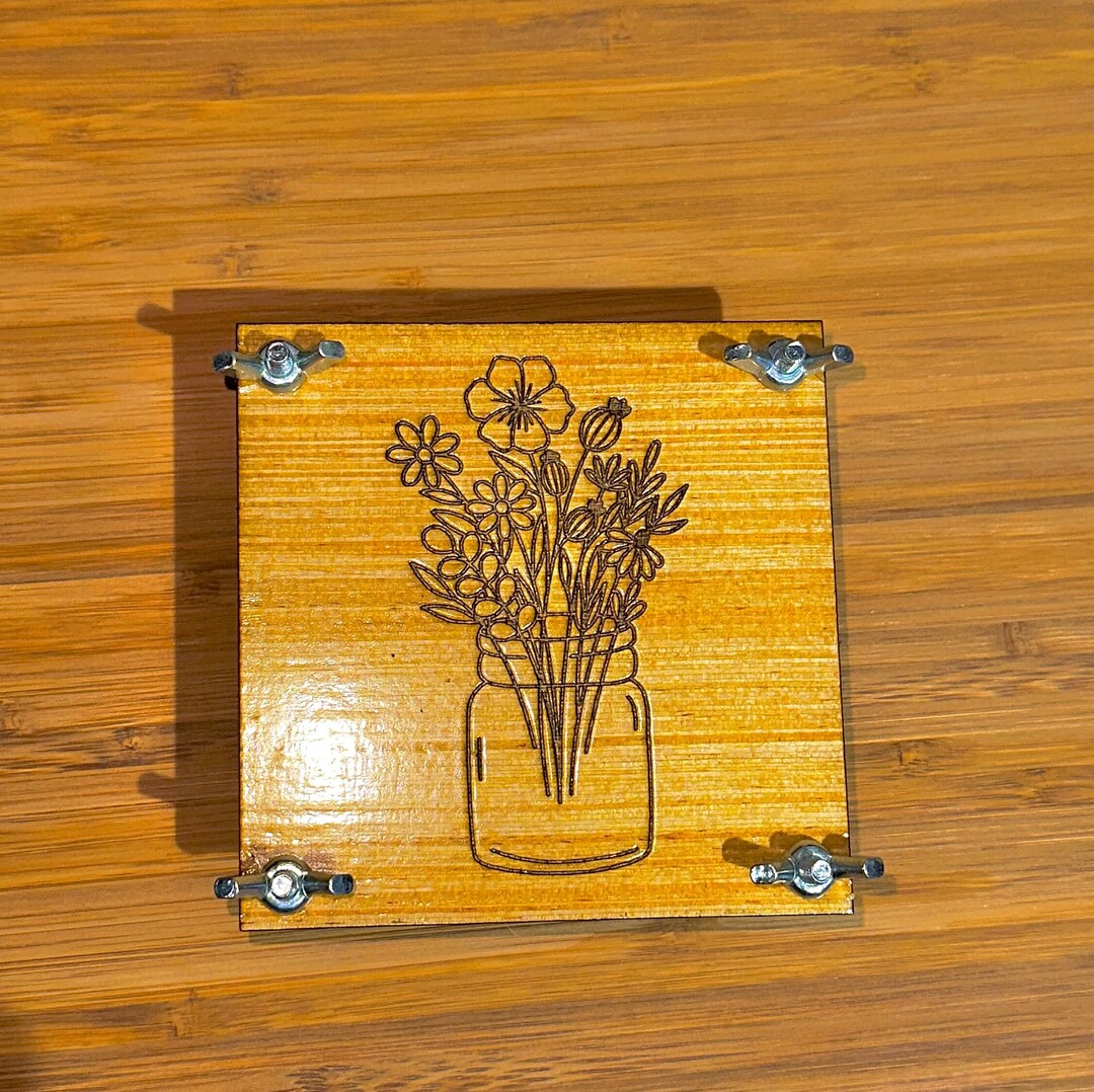 Custom 4x4 Flower Press Personalized Botanical Kit for - Etsy