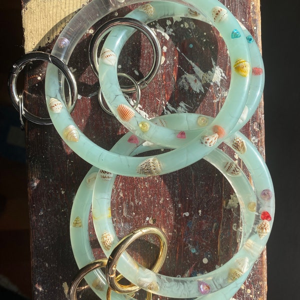 Sea Shell Keychain - Etsy