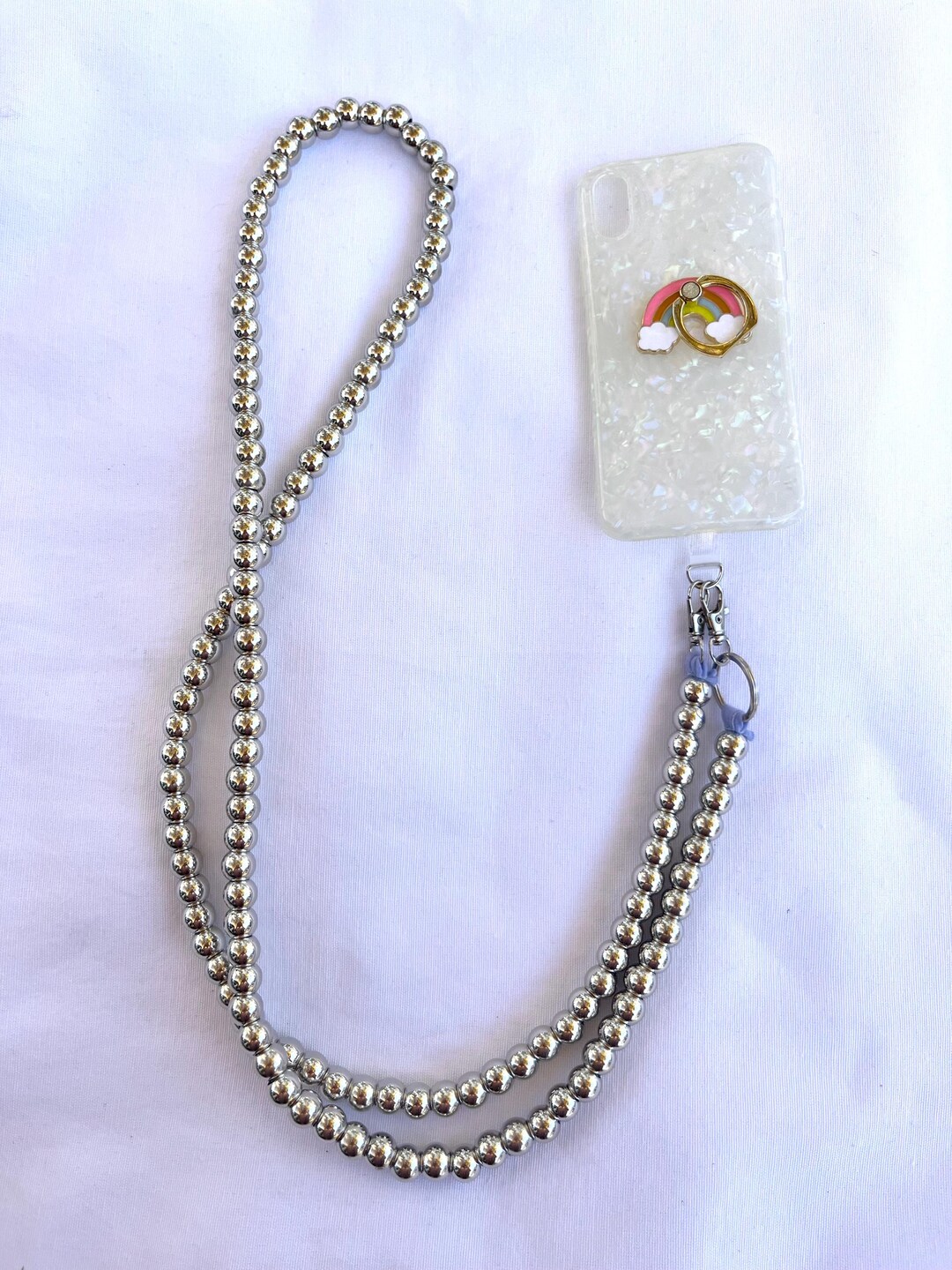 Crossbody Acrylic Beaded Phone Leash/phone Strap/beaded/detachable ...