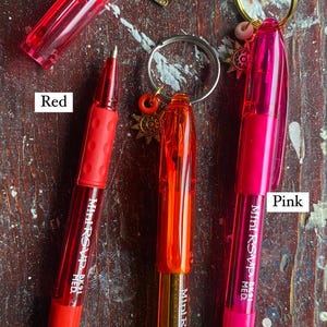 Mini Pen Keychain/pen Charms/real Pen and Ink Bag Charms/mini Pen Charm ...