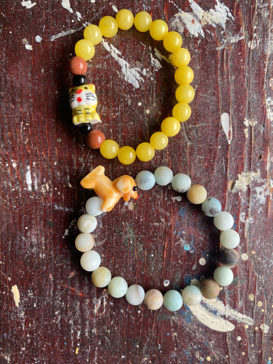 Beaded Animal Statement Bracelets - Etsy