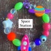 Kids Beaded Bracelets/space Theme Beaded Bracelet/alien Friends - Etsy