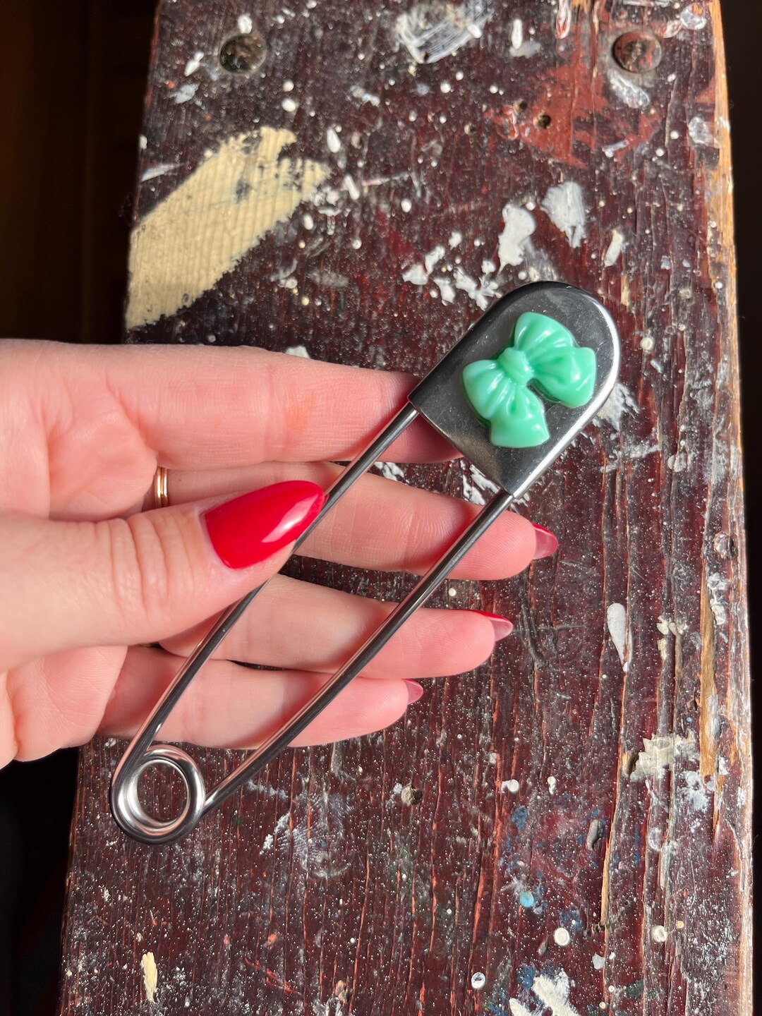 Extra Large Safety Pin/bag Charm/purse Charm/key Chain/charm/accessory ...