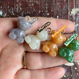 Teddy Bear Resin Charm- Center Orientation/multi-color - Etsy
