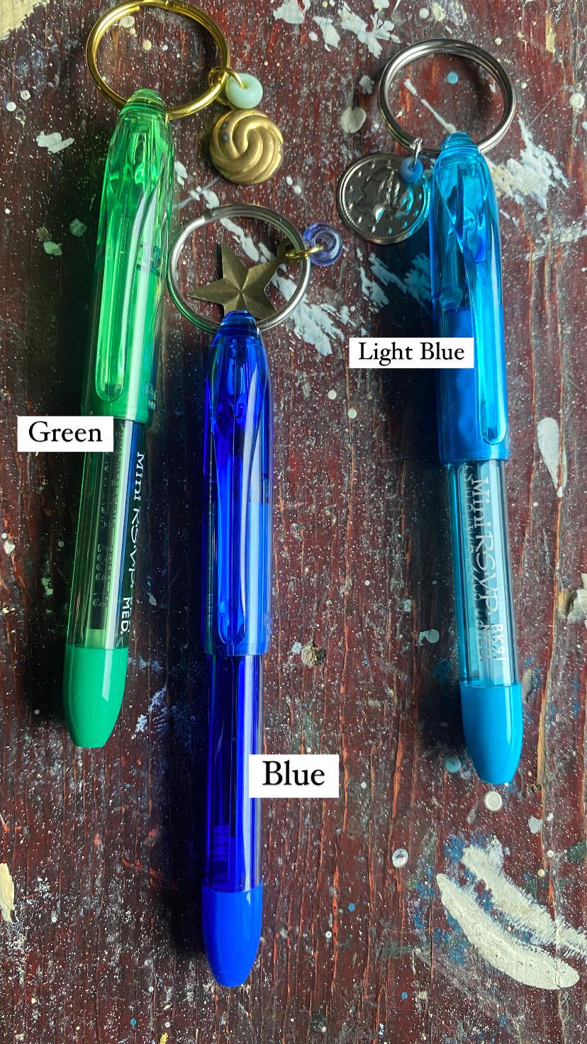 Mini Pen Keychain/pen Charms/real Pen and Ink Bag Charms/mini Pen Charm ...