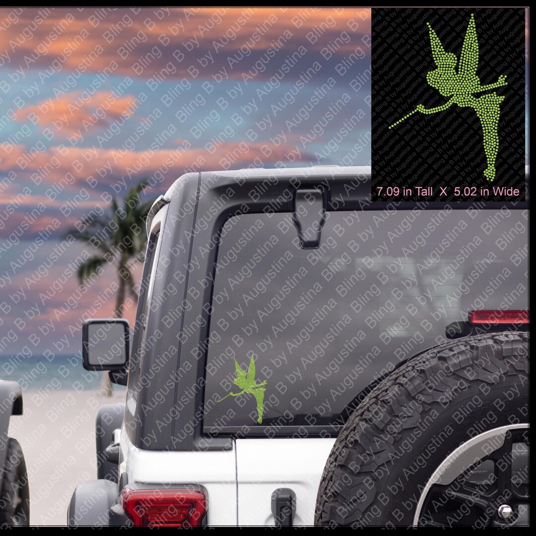 Tink Rhinestone Decal/car Window Decal/rhinestone Sticker/decal/sticker ...