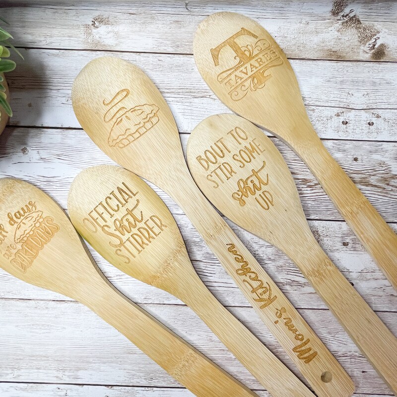 Bamboo Spoons - Etsy