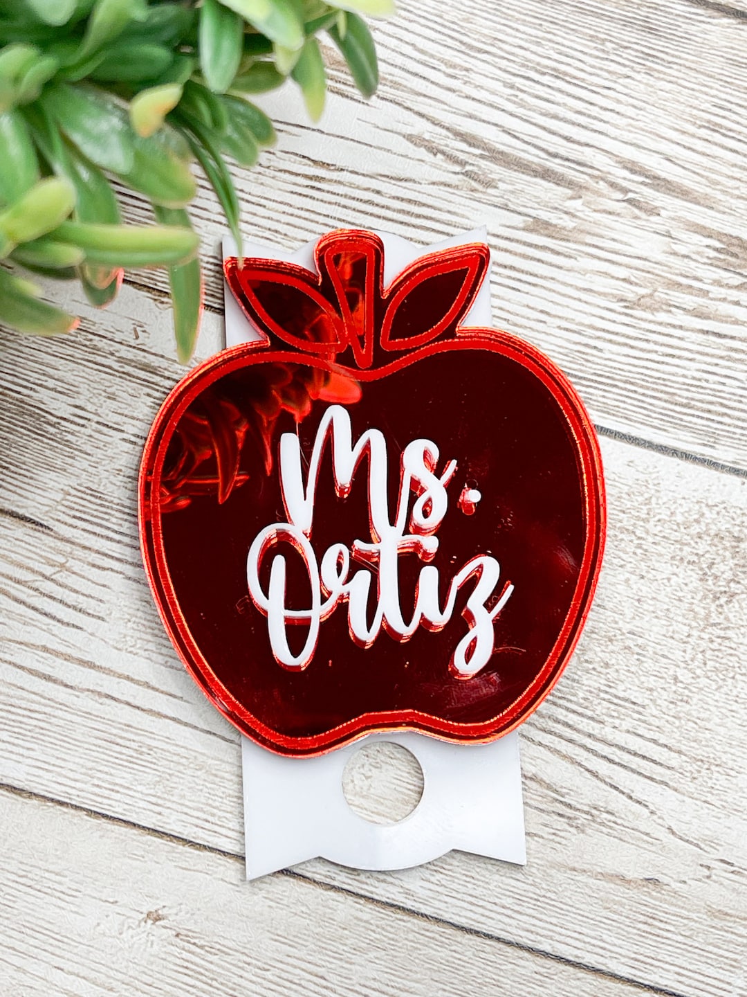 Teacher Stanley Topper, Apple Stanley Straw Topper - Etsy