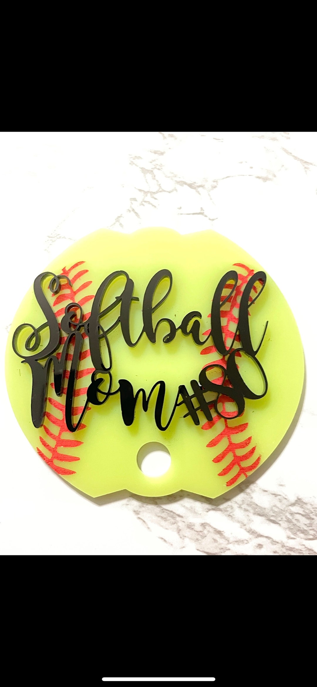 Stanley Topper, Softball Mom Topper, Tumbler Nameplate, Straw Topper - Etsy