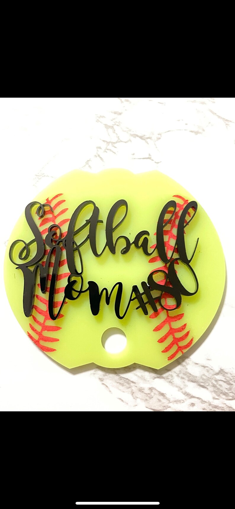Stanley Topper, Softball Mom Topper, Tumbler Nameplate, Straw Topper - Etsy