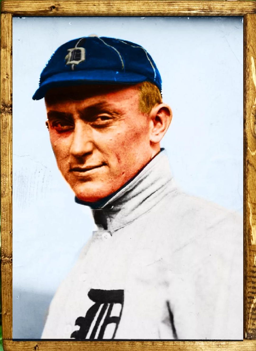 Ty Cobb Vintage Colorized 8x10 "direct to Print" Photo on Wood in a ...