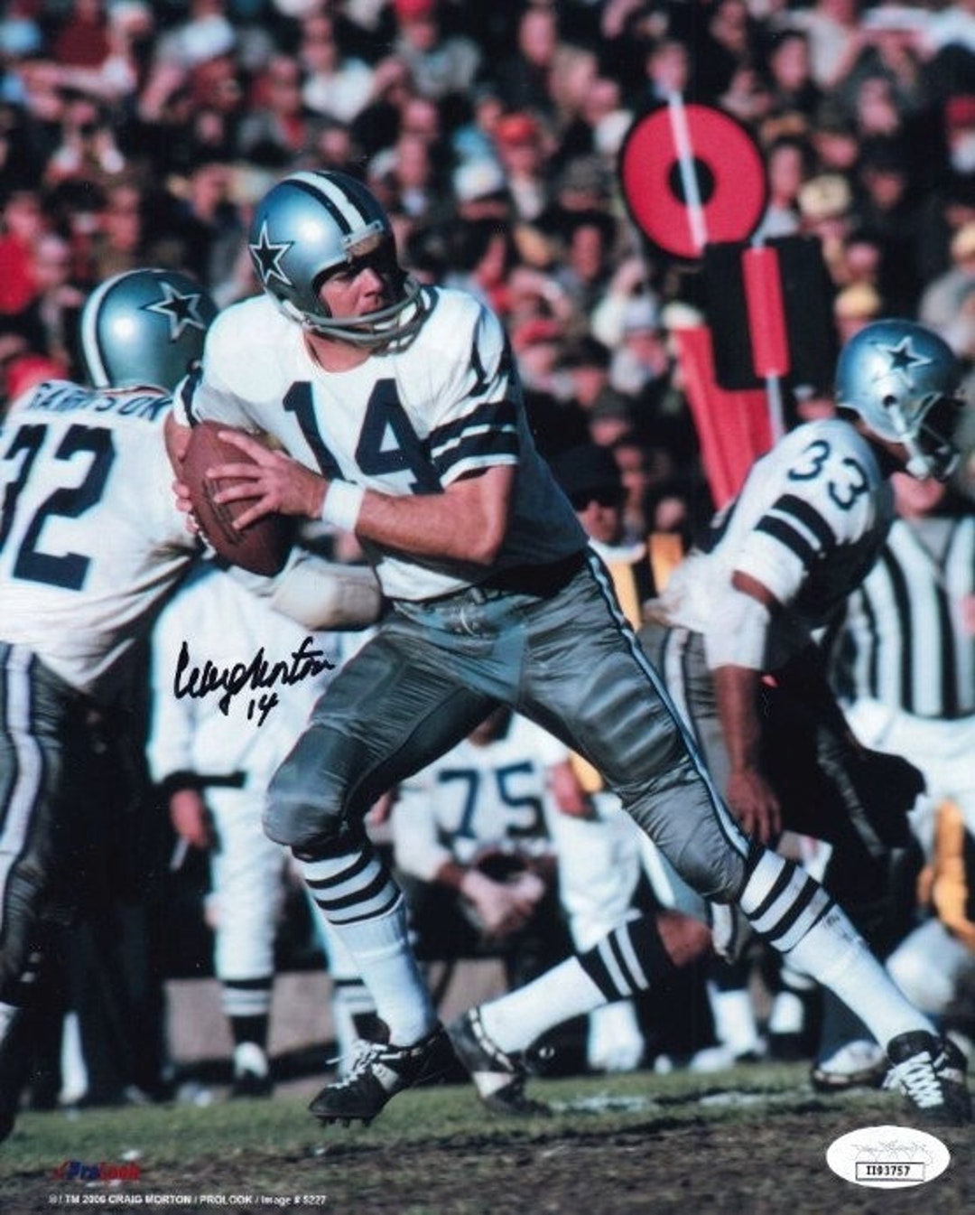 Craig Morton Dallas Cowboys Signed 8x10 Vintage Photo (JSA COA)- Free ...