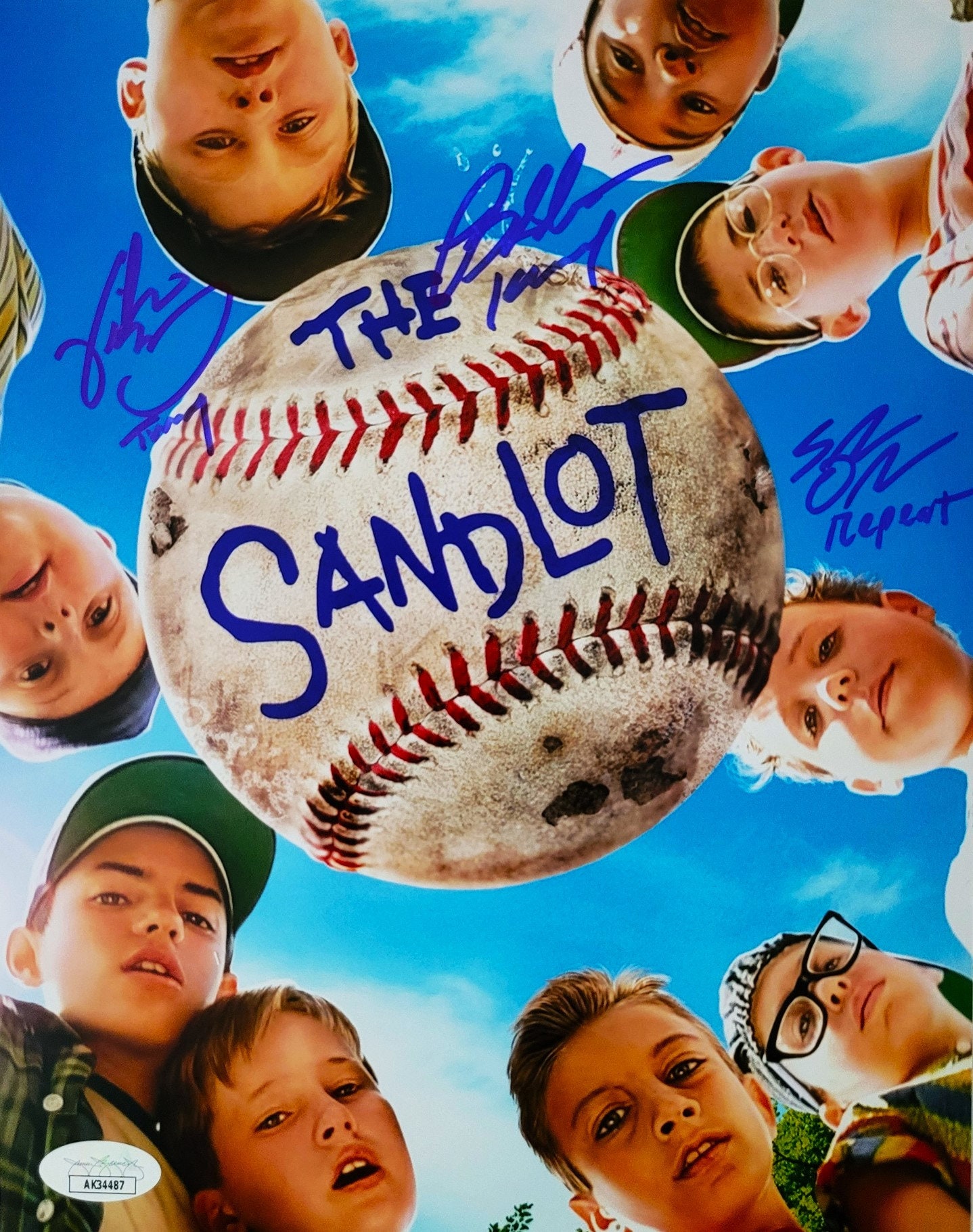 1993 the Sandlot Movie 8x10 Signed by Three Actors: Brandon Adams ...