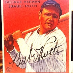 Babe Ruth - Etsy
