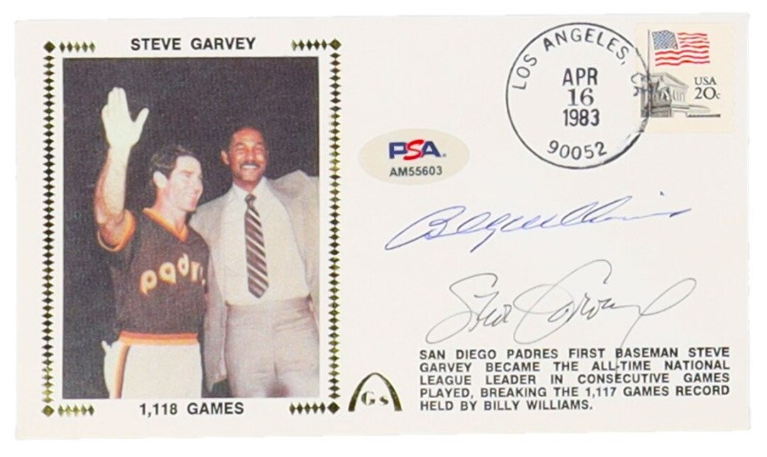 Steve Garvey & Billy Williams "garvey Breaks Williams All-time NL ...