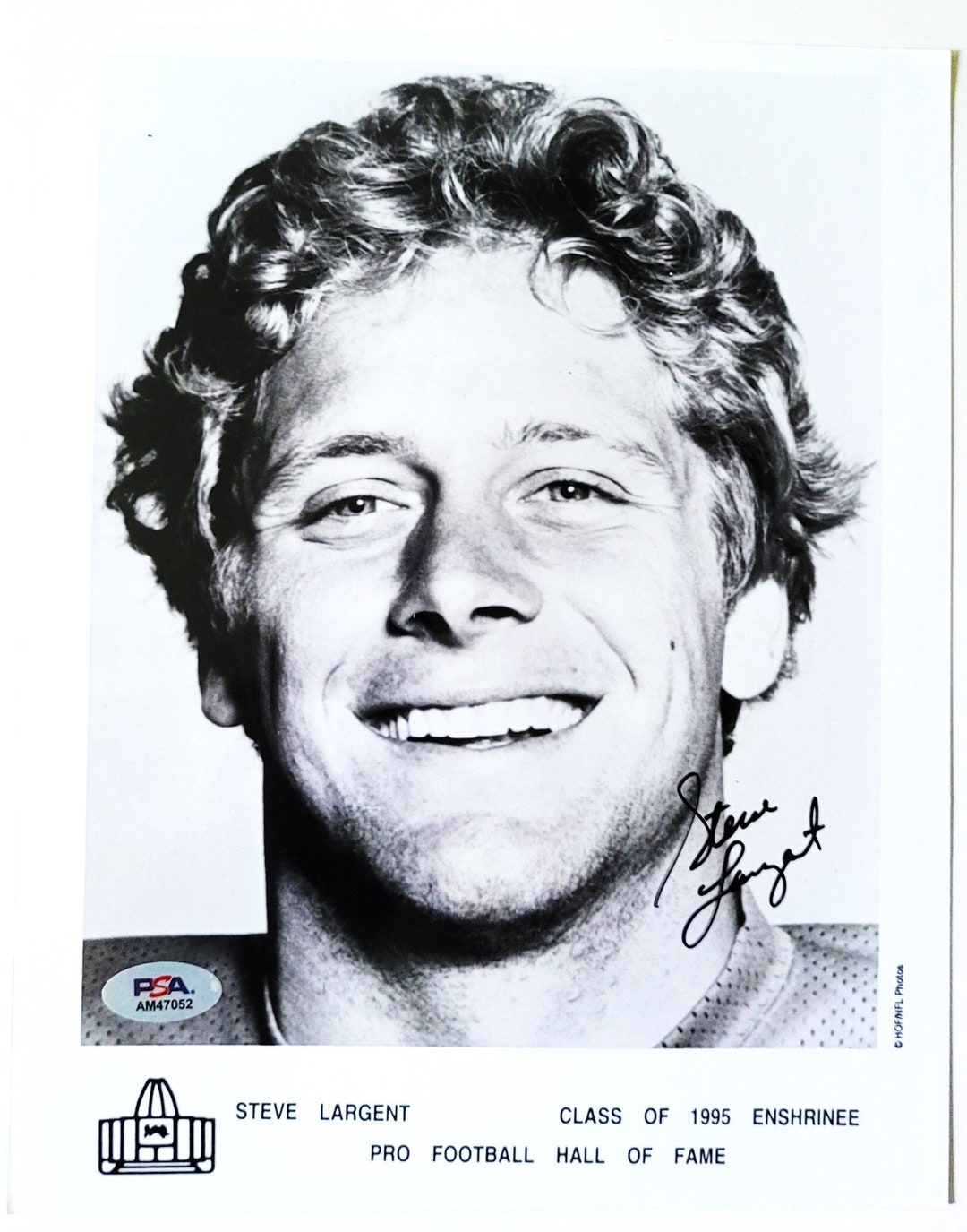 Steve Largent Seattle Seahawks and Hall of Famer Signed 8x10 Photo (PSA ...