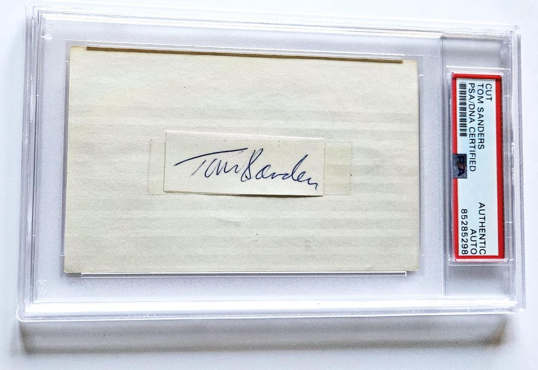 Tom Sanders aka satch Sanders Boston Celtics and Hall of Famer Signed ...