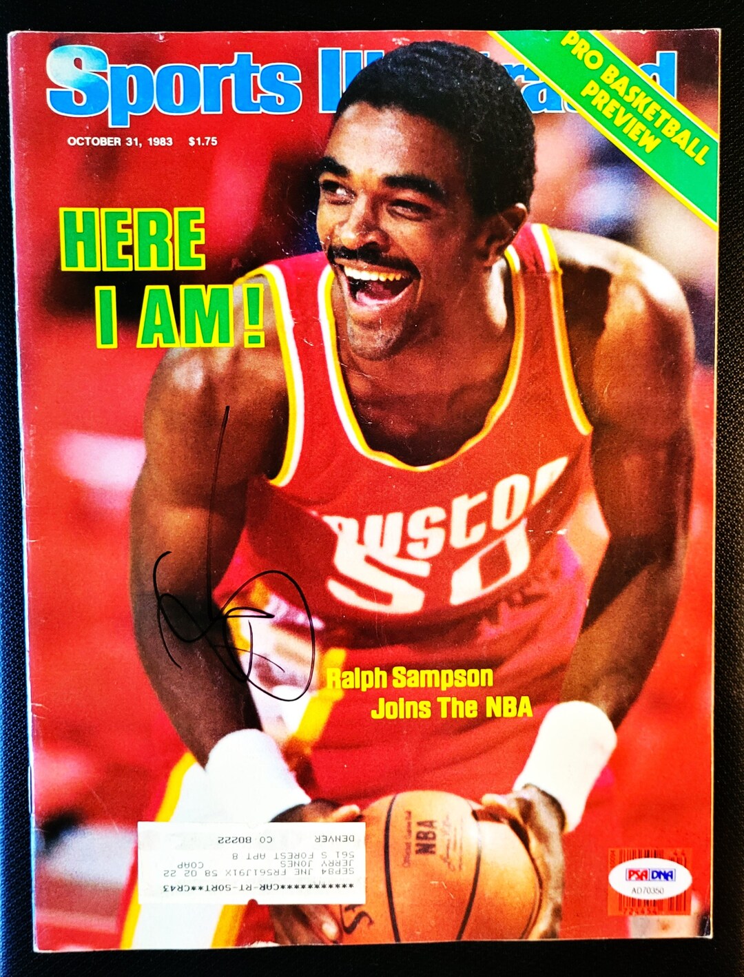 Ralph Sampson Houston Rockets and Hall of Famer Signed 1983 Sports ...