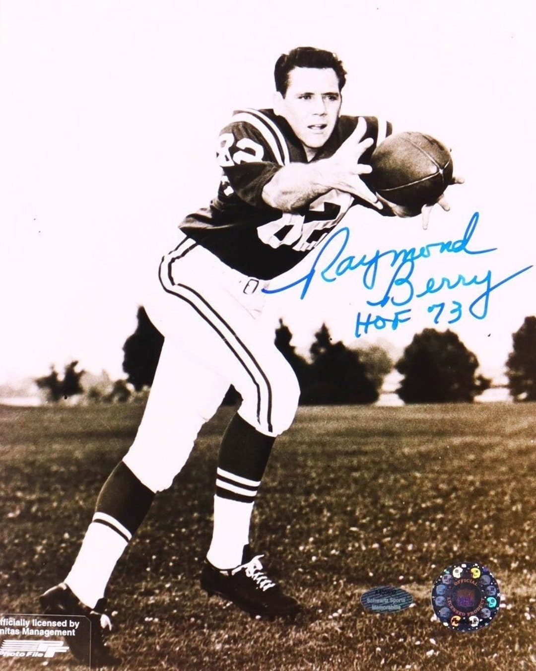 Raymond Berry Baltimore Colts & Hall of Famer Signed 8x10 Photo ...