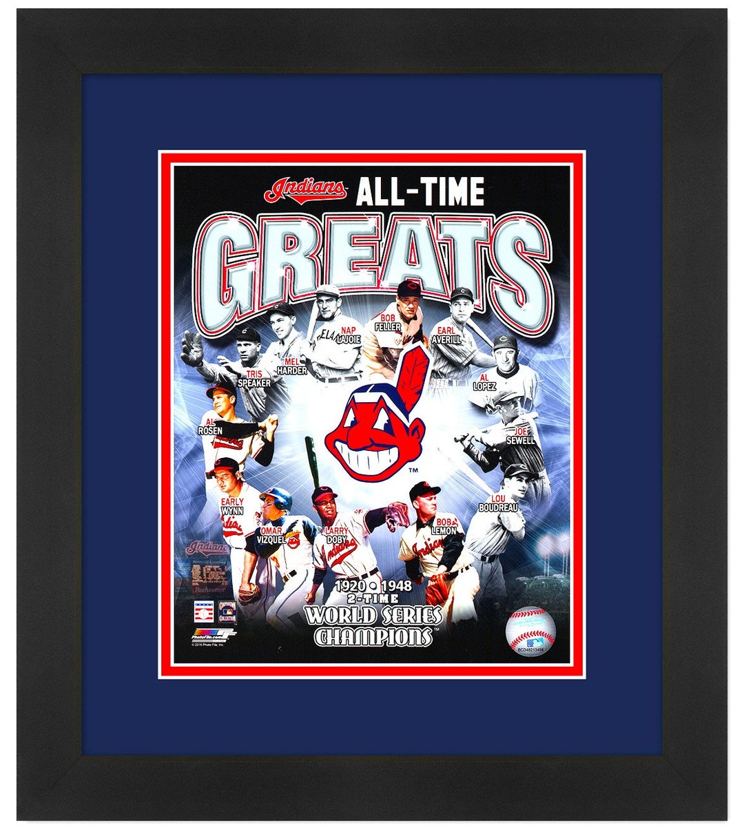 Cleveland Guardians all-time Greatsteam Photo Collage Professionally ...