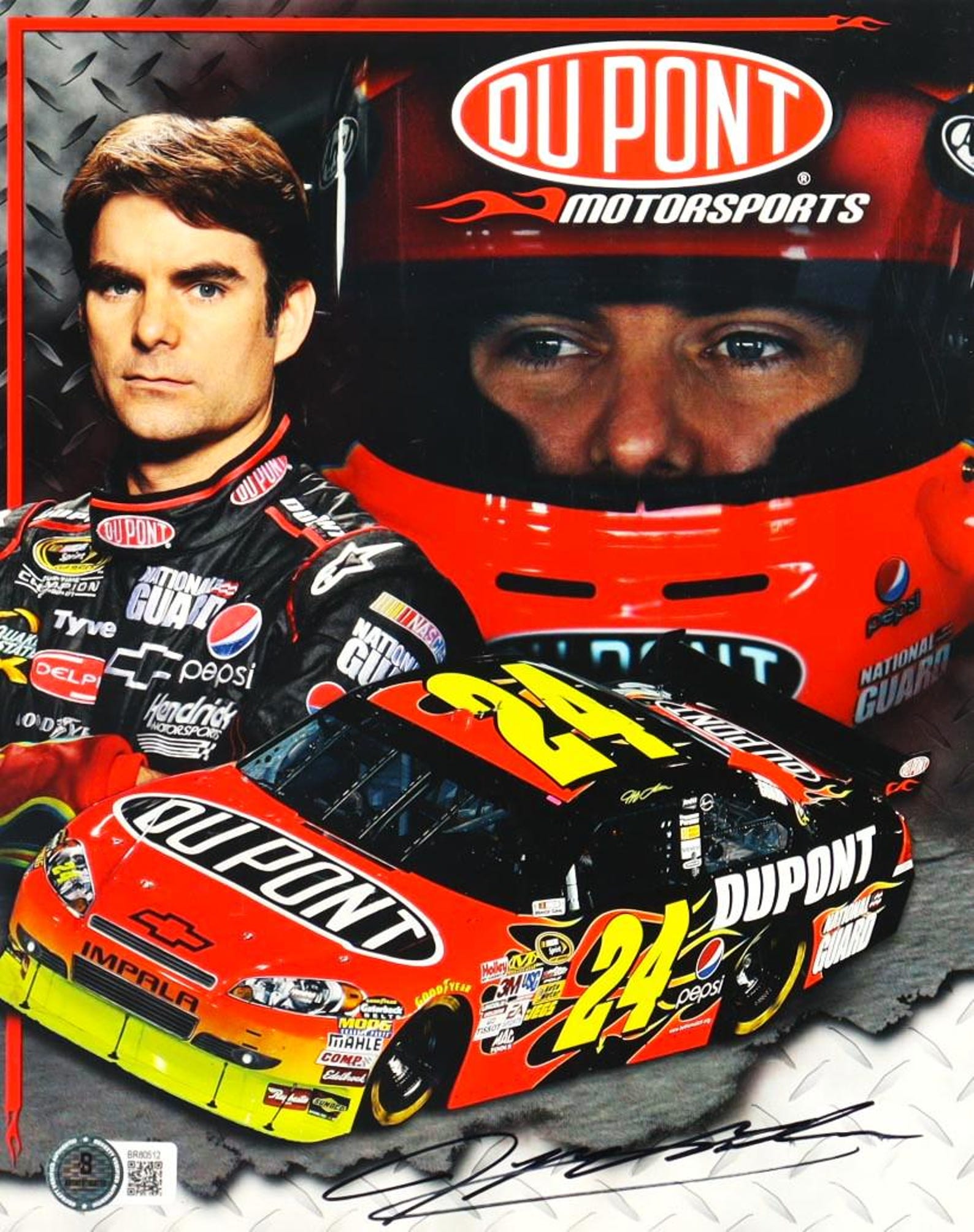 Jeff Gordon NASCAR Legend and Hall of Famer Signed 8x10 Hero Card ...