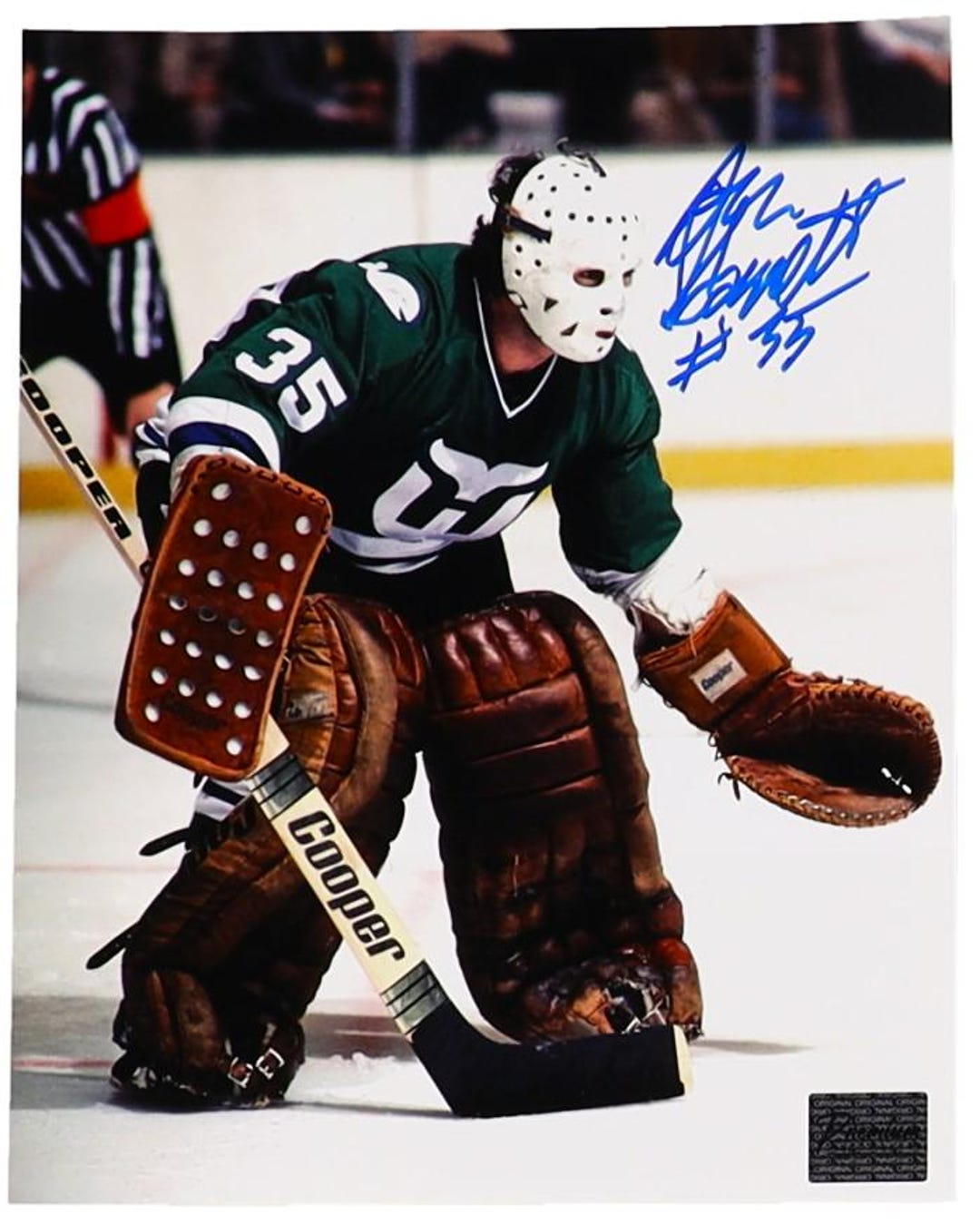 John Garrett New England/hartford Whalers Signed Goalie Vintage 8x10 ...
