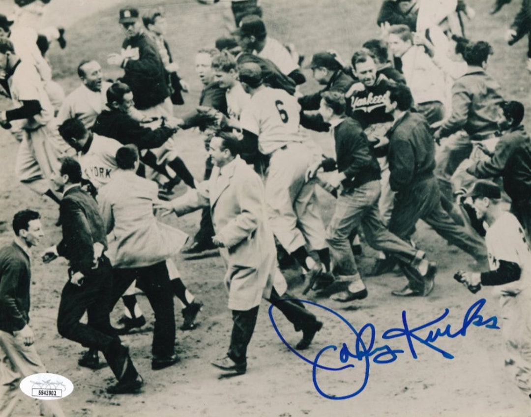 Johnny Kucks Signed New York Yankees Vintage 8x10 Photo (JSA COA) Free ...