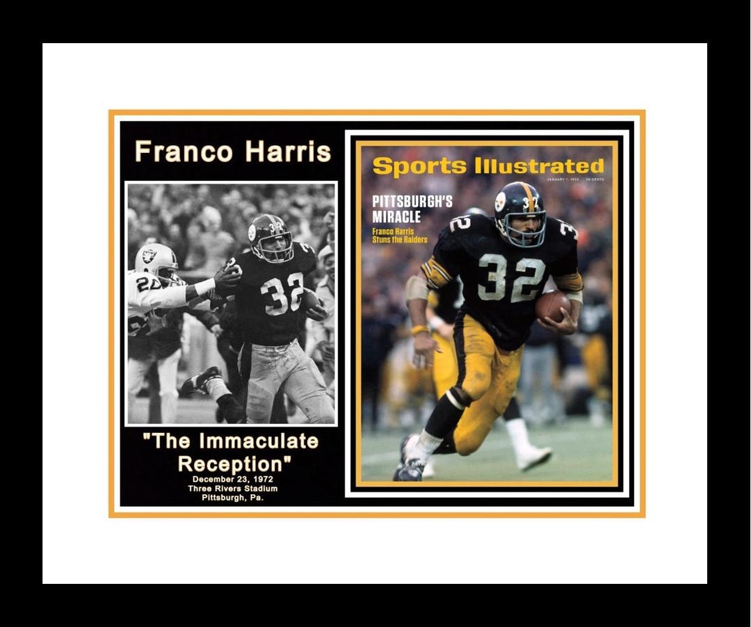 Franco Harris Pittsburgh Steelers "immaculate Reception" Dec. 23,1973 ...