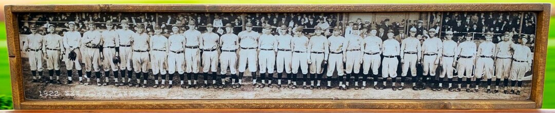 1922 New York Yankees Panoramic 8x48 Team Photo Print Direct to Wood in ...