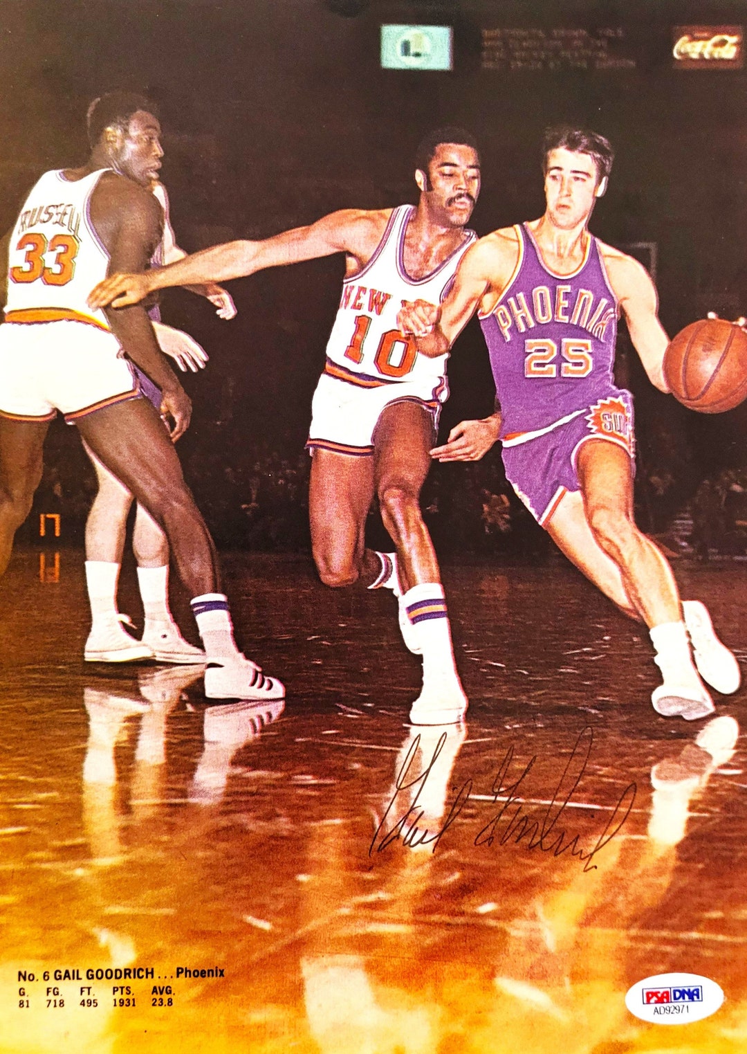 Gail Goodrich Phoenix Suns and Hall of Famer Signed Vintage 8x11 ...