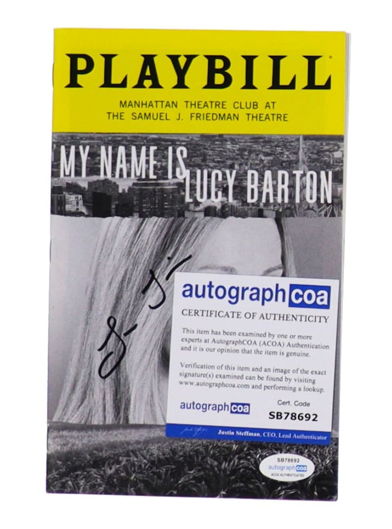 Laura Linney Award Winning Actress Signed "my Name is Lucy Barton ...