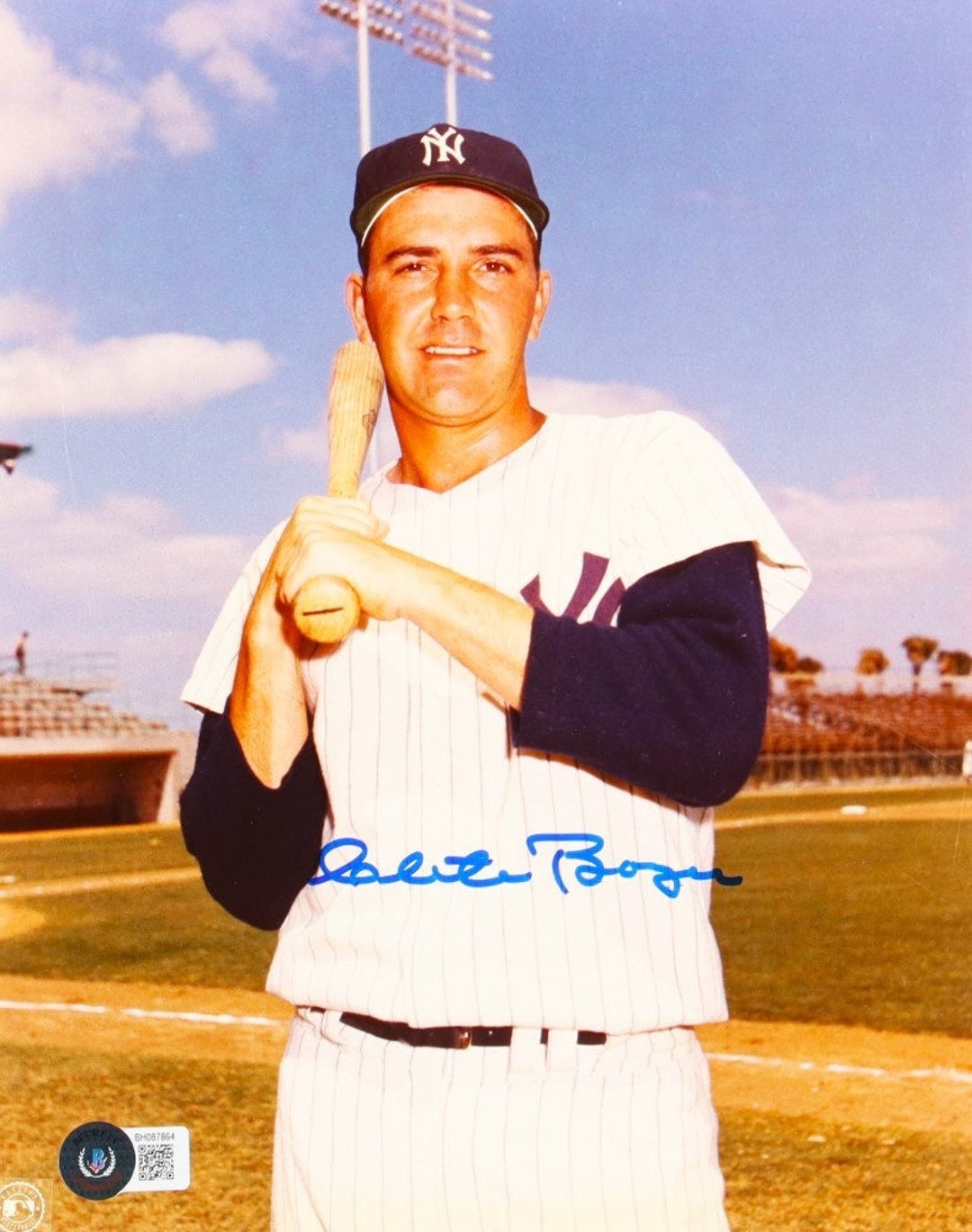 Clete Boyer New York Yankees Signed Vintage 8x10 Photo (beckett)- Free ...